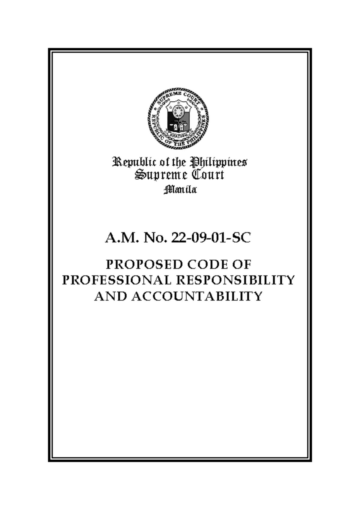 A.M. No. 22-09-01-SC - Revised Code of Professional Conduct ...