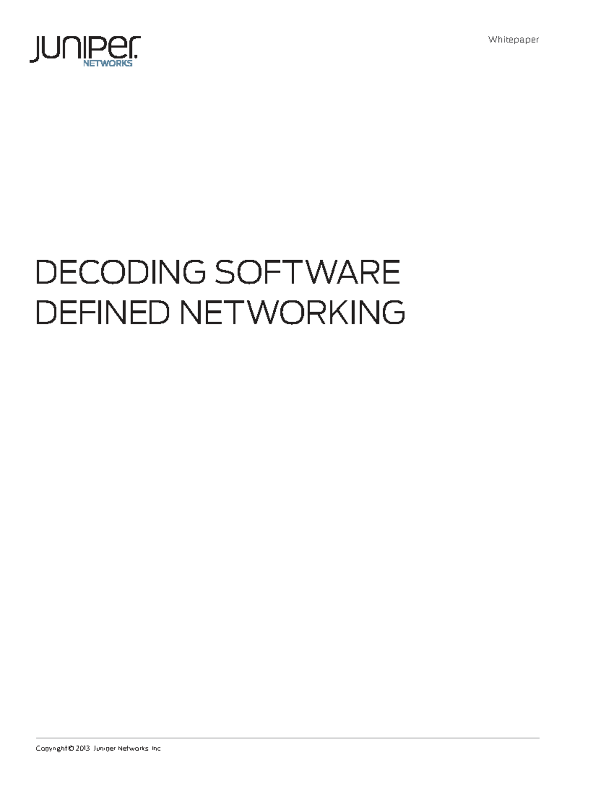 Decoding SDN: Insights into Software Defined Networking - Studocu