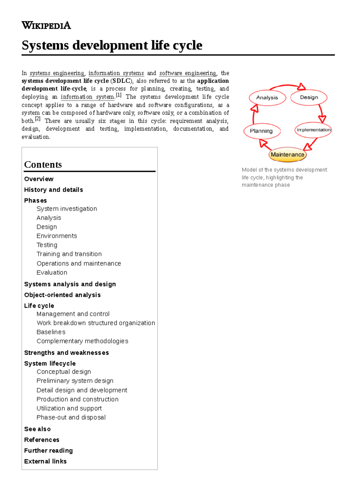 Elements of System Analysis: Lifecycle & Methodologies Overview - Studocu