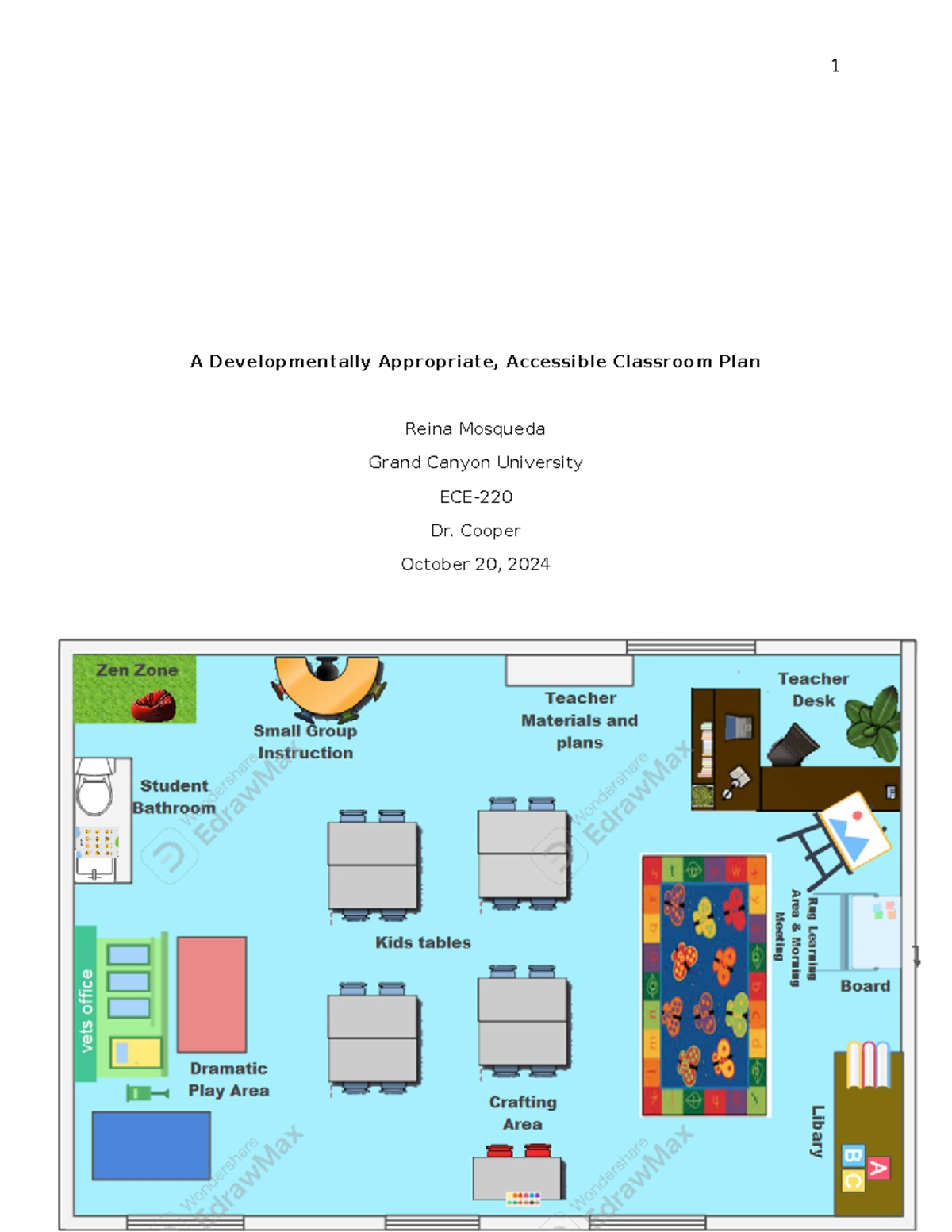My Classroom - A Developmentally Appropriate, Accessible Classroom Plan ...