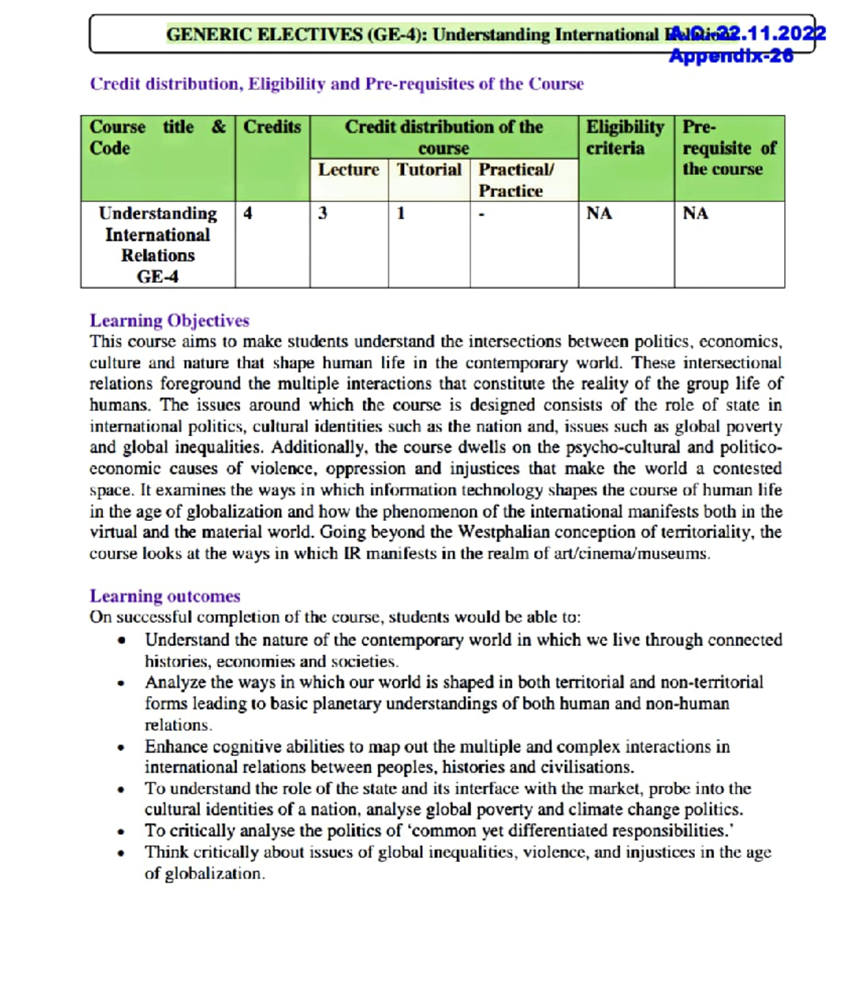 GE-4: Comprehensive Study Guide for Understanding International ...