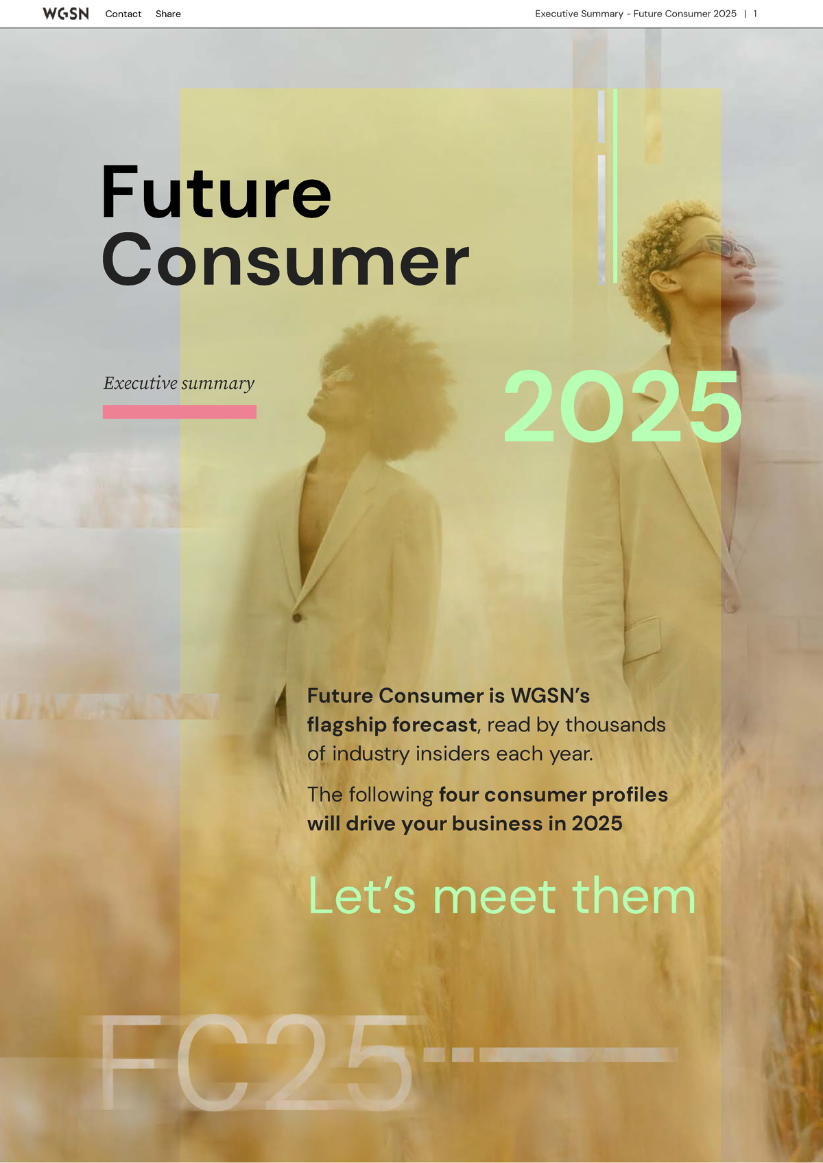 Future Consumer 2025 Future Consumer Is Wgsn S Flagship Forecast