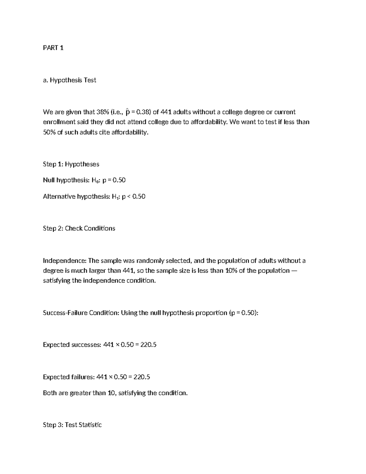STAT 101: Hypothesis Testing and Confidence Intervals Notes - Studocu