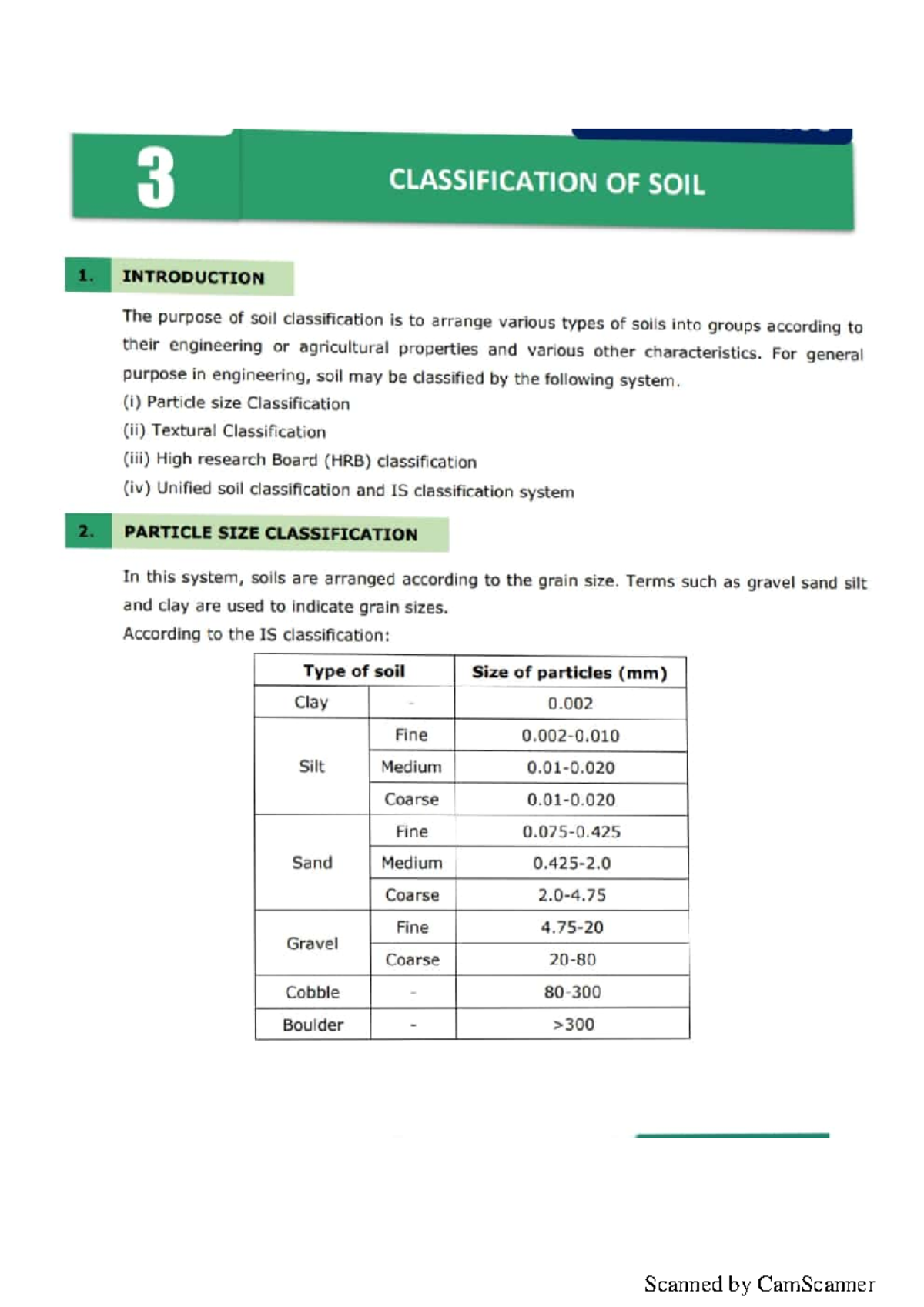 Soil classification - soil calssification - 3 CLASSIFICATION OF SOIL 1 ...