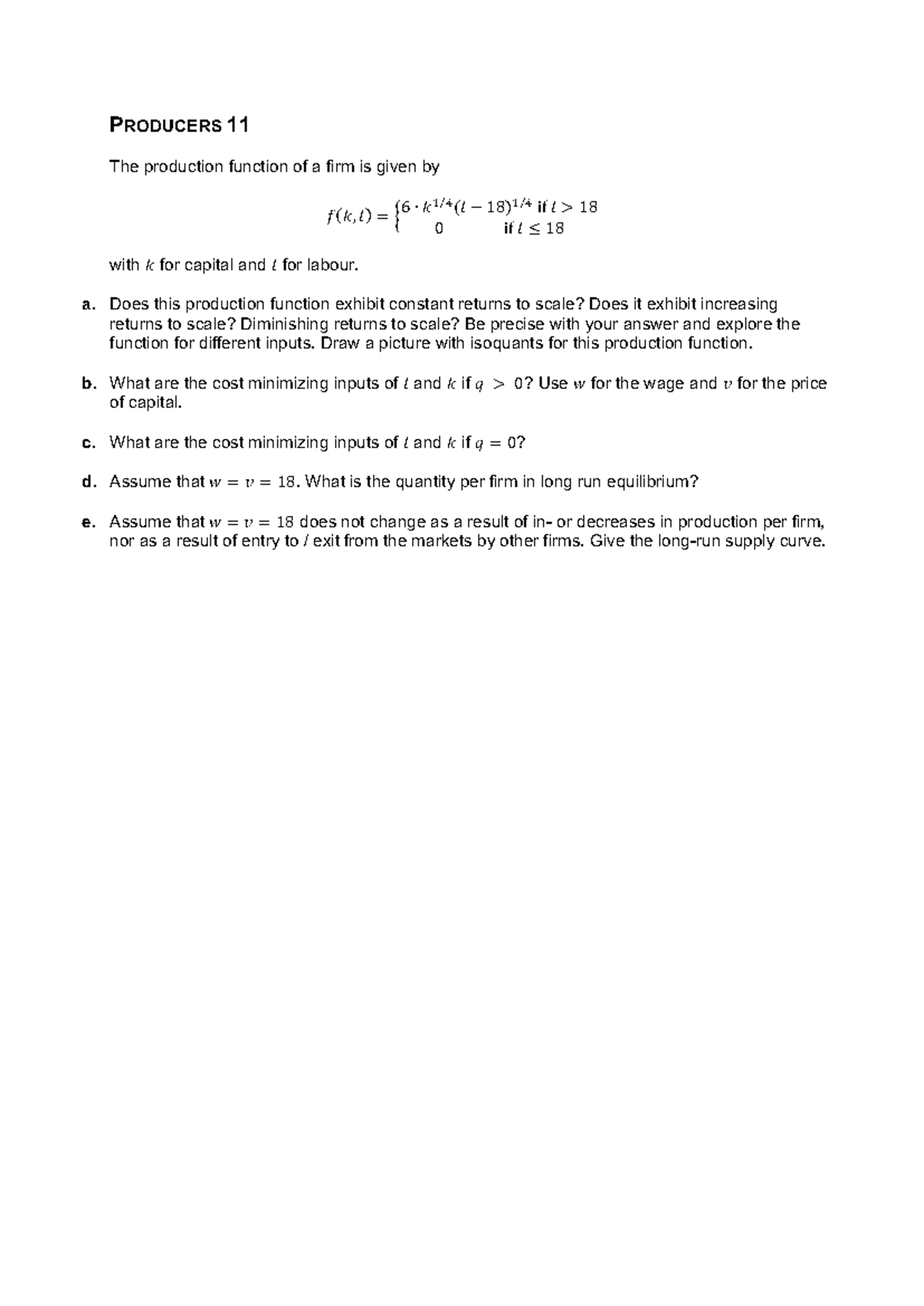 Producers 11: Analyzing Production Functions and Cost Minimization ...
