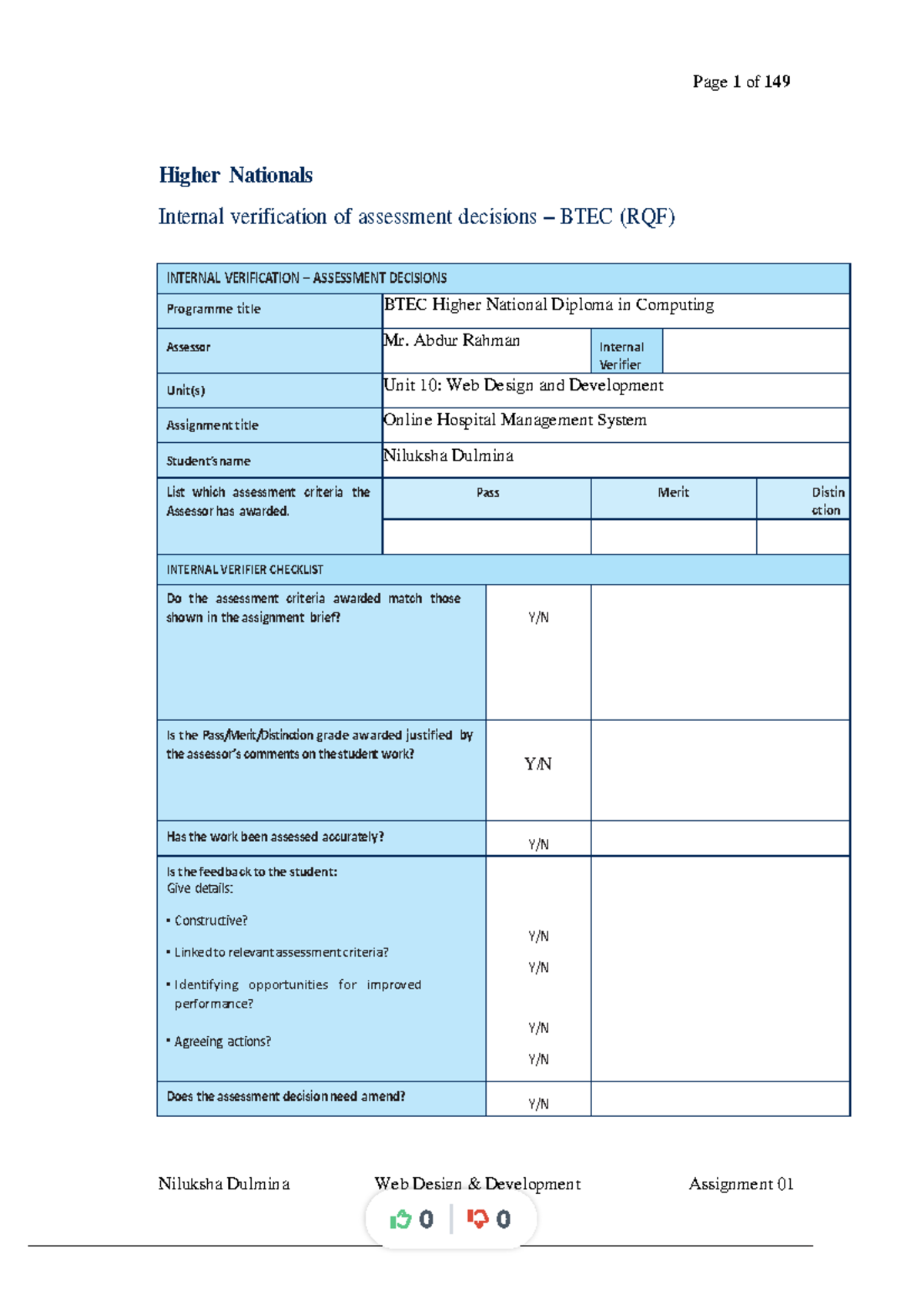 WDD assignment - Abdurrahman - ####### Niluksha Dulmina Web Design & Development Assignment 01 ...
