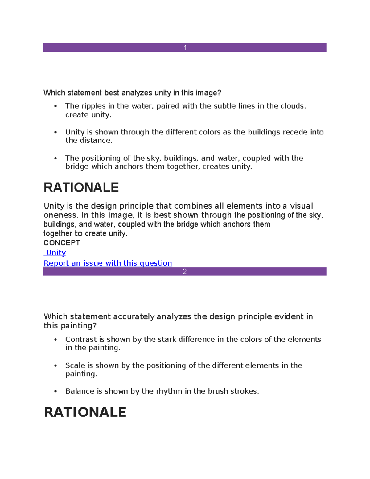 Design Principles Analysis: Milestone 1 (Art Theory Course) - Studocu