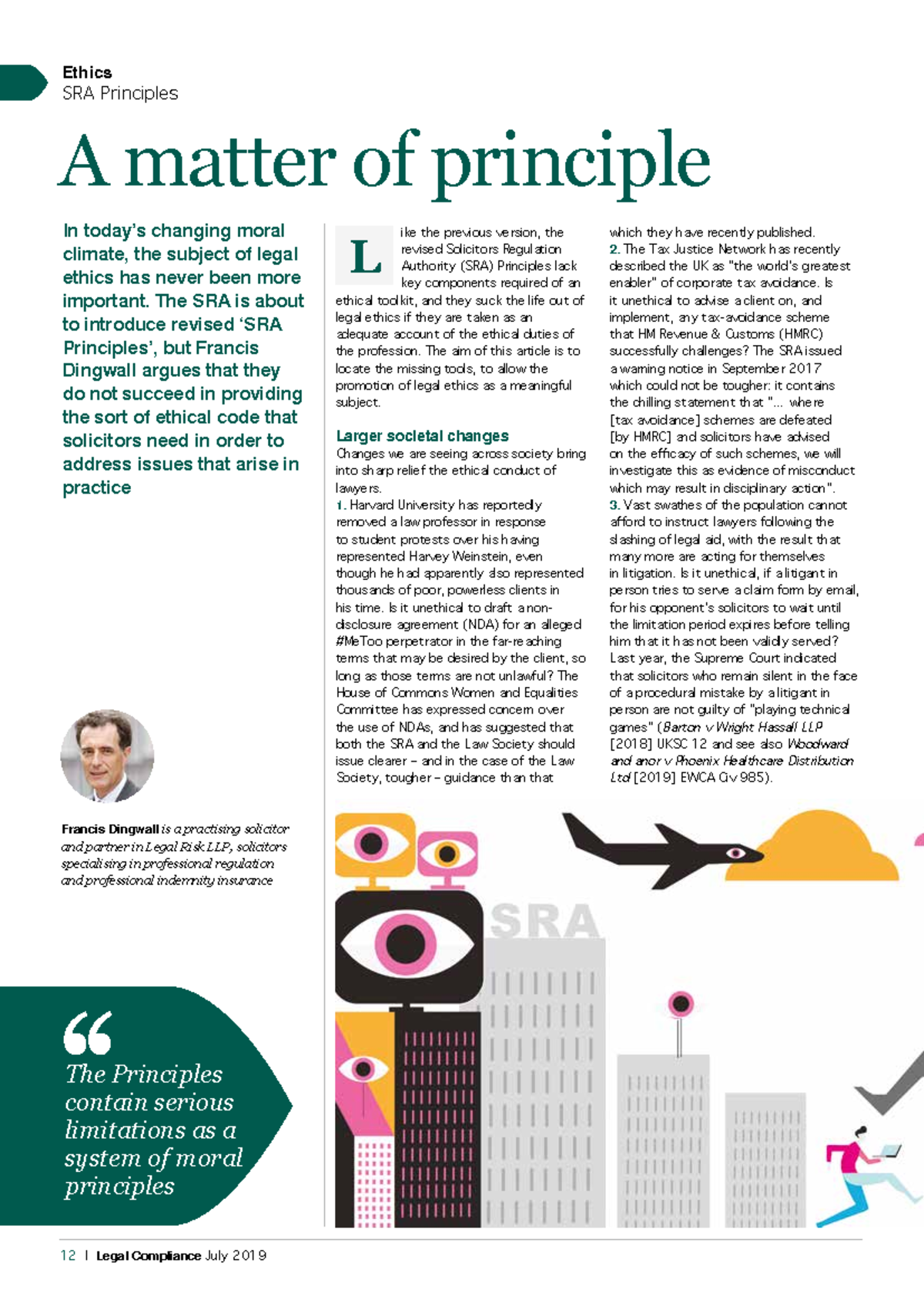 Ethics and the SRA Principles: A Critical Analysis by F. Dingwall - Studocu