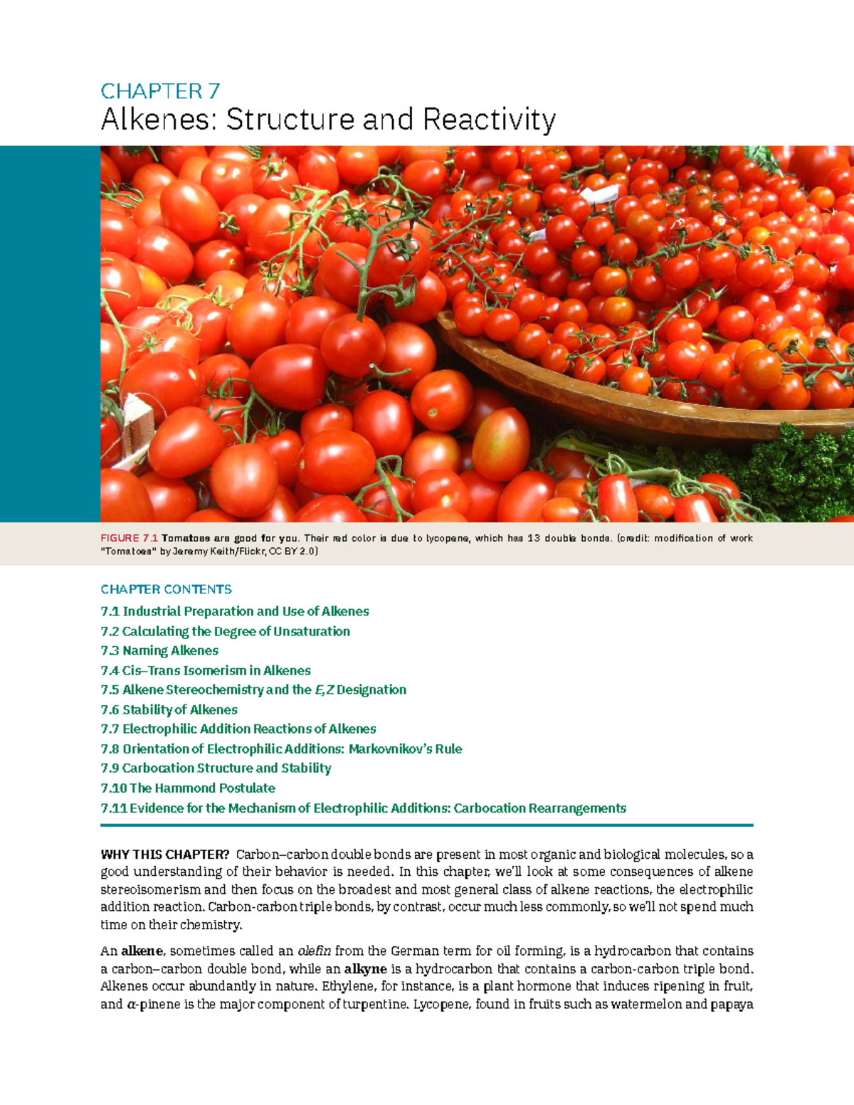 Alkenes: Structure, Isomerism, and Electrophilic Addition Reactions ...