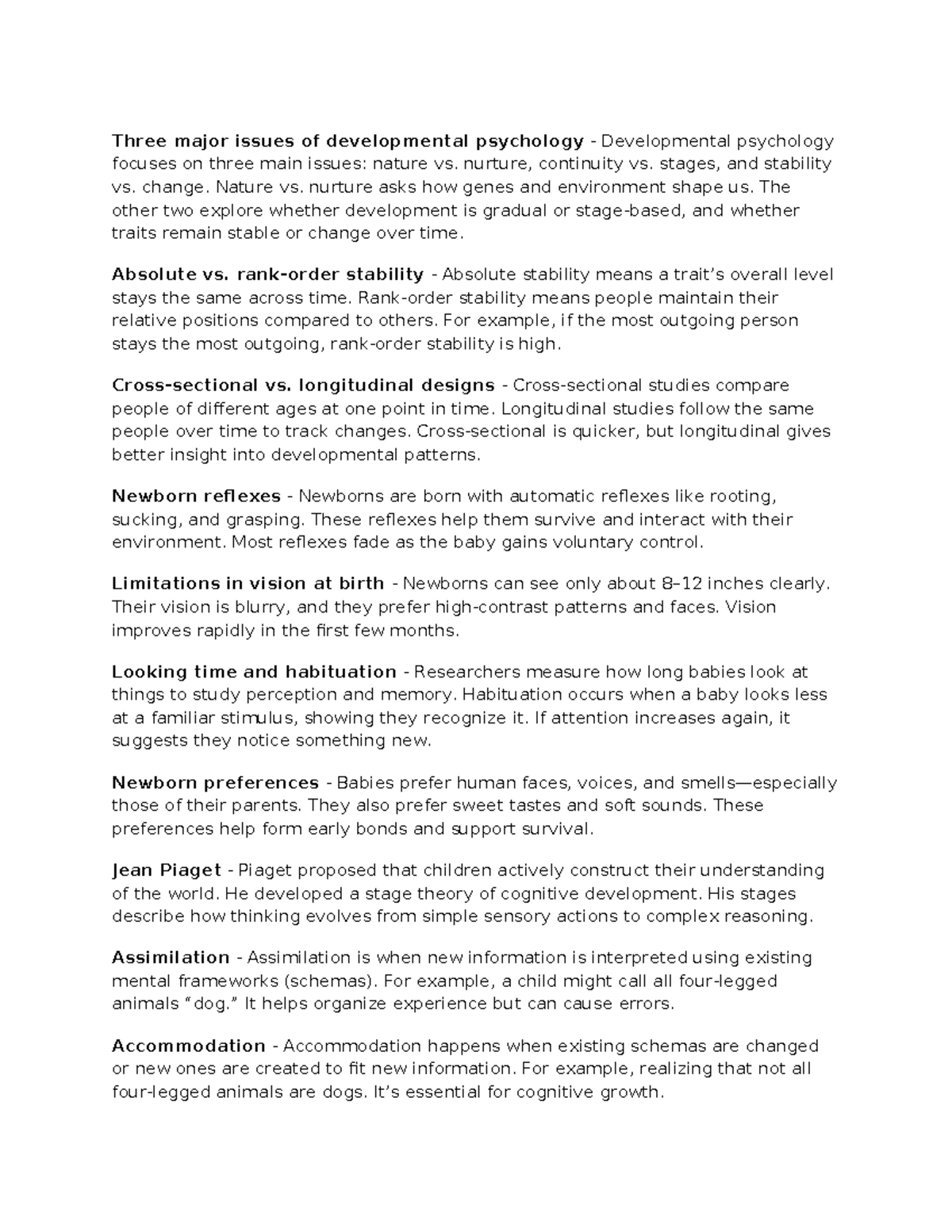 Developmental Psychology (PSY 101): Key Concepts & Stages Overview ...