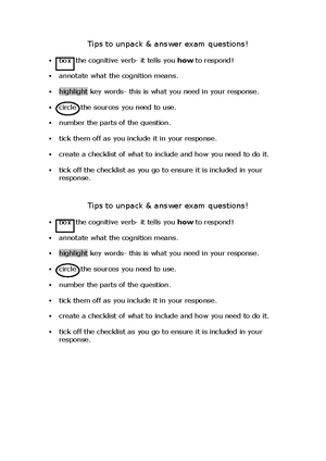Cognitive Verb Flipbook - Adapted from QCAA glossary of cognitive verbs ...