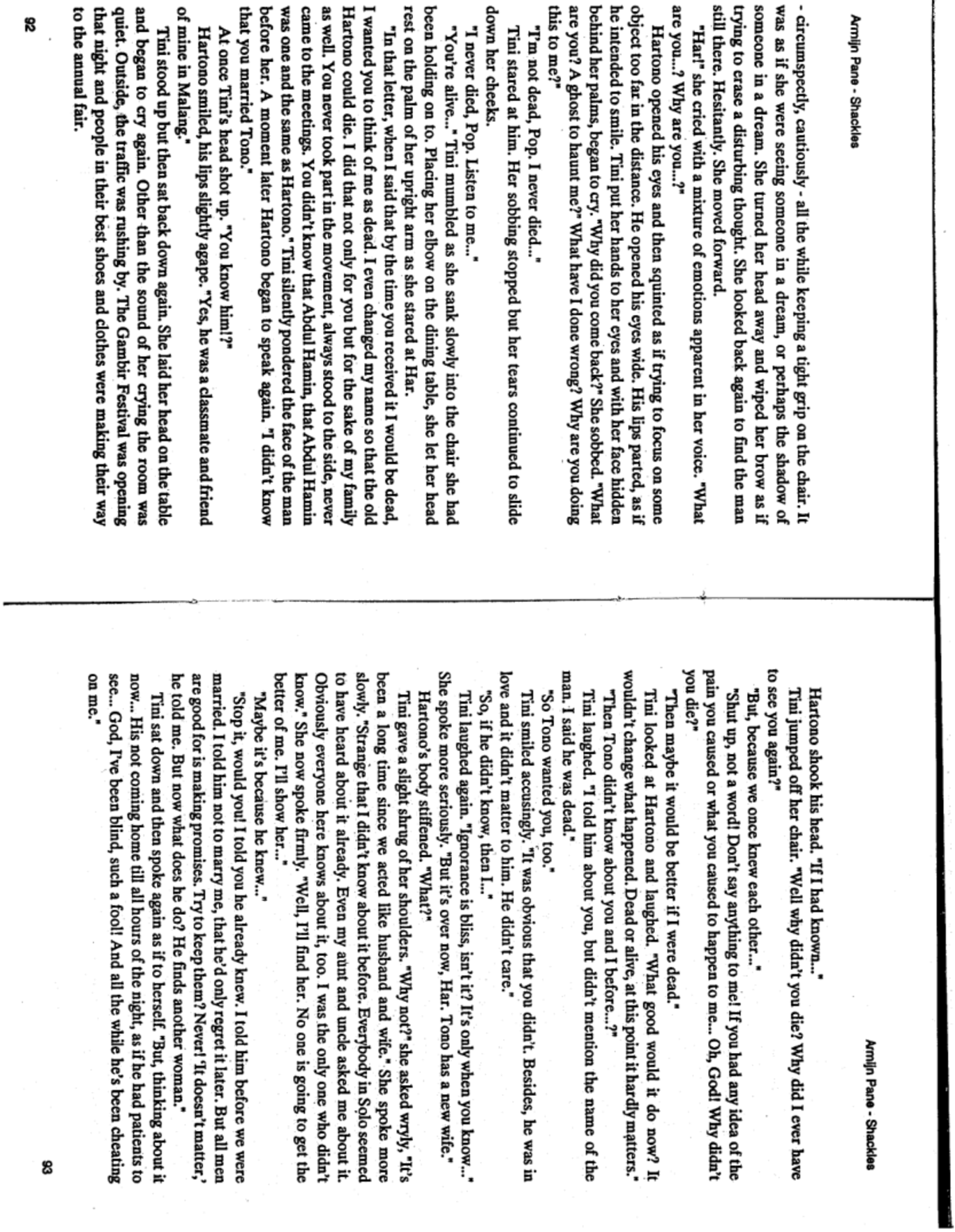 Armijn Pane Shackles: Analyzing Themes of Love and Loss in the Text ...