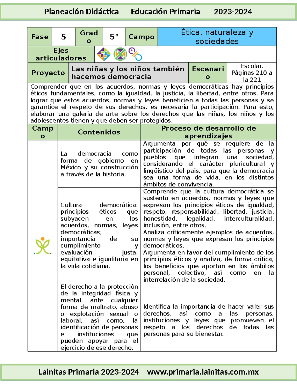 5to Grado - Proyecto de Aula: Migración como Derecho Humano (2023-2024 ...