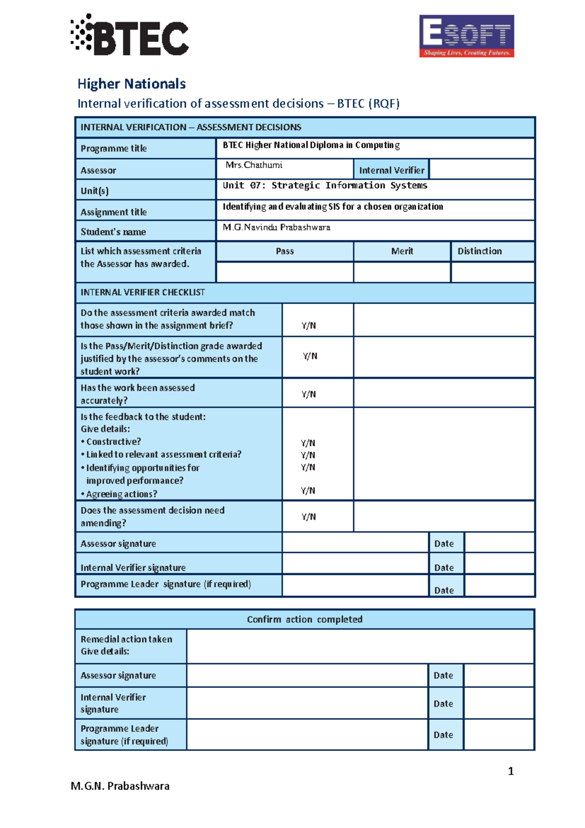Unit 07 SIS Assignment: Strategies for Effective Information Systems ...
