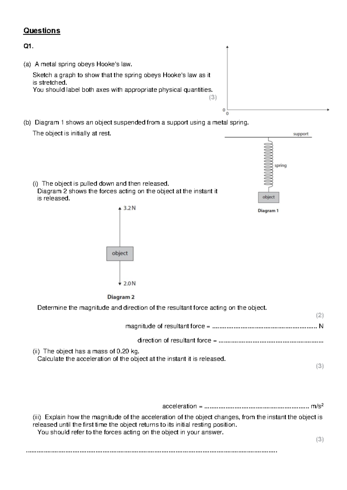 Physics Worksheet 5: Forces, Pressure, and Circuits Q&A - Studocu