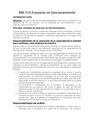 NIA 800 - Resumen de la norma internacional de auditoría - IFACC IAASB ...