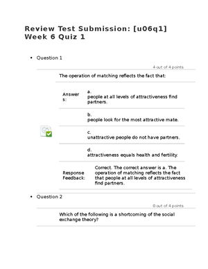 Week 6 Quiz COUN5225 - Week 6 Quiz Answers - Due May 19 at 11:59pm ...