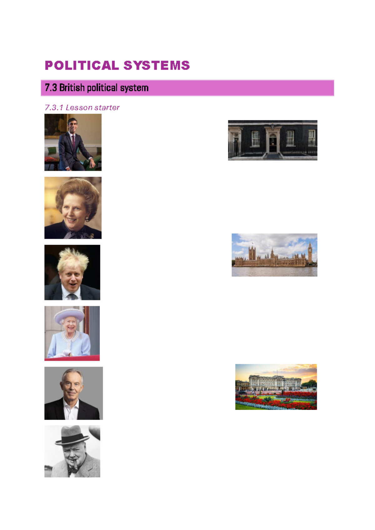 POLITICAL SYSTEMS 7.3 British Political System Overview and Analysis ...