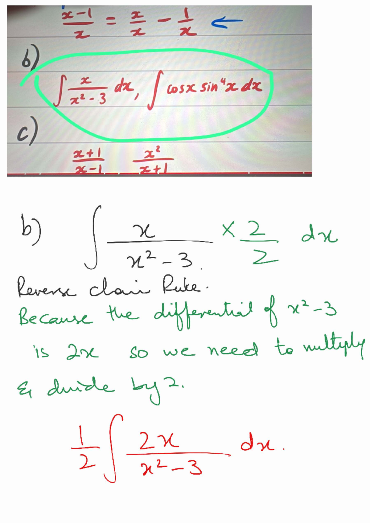 Maths Integrals Notes 260602 212705 - Integration Techniques - Studocu