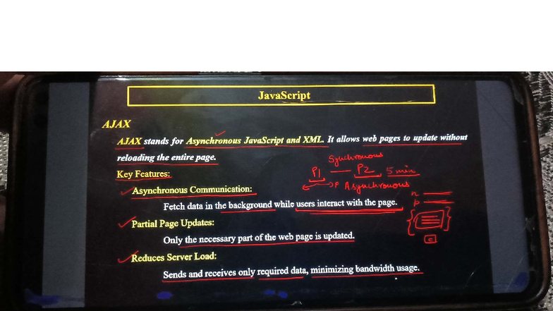 JavaScript AJAX Overview: Key Features & Methods (Unit 3) - Studocu