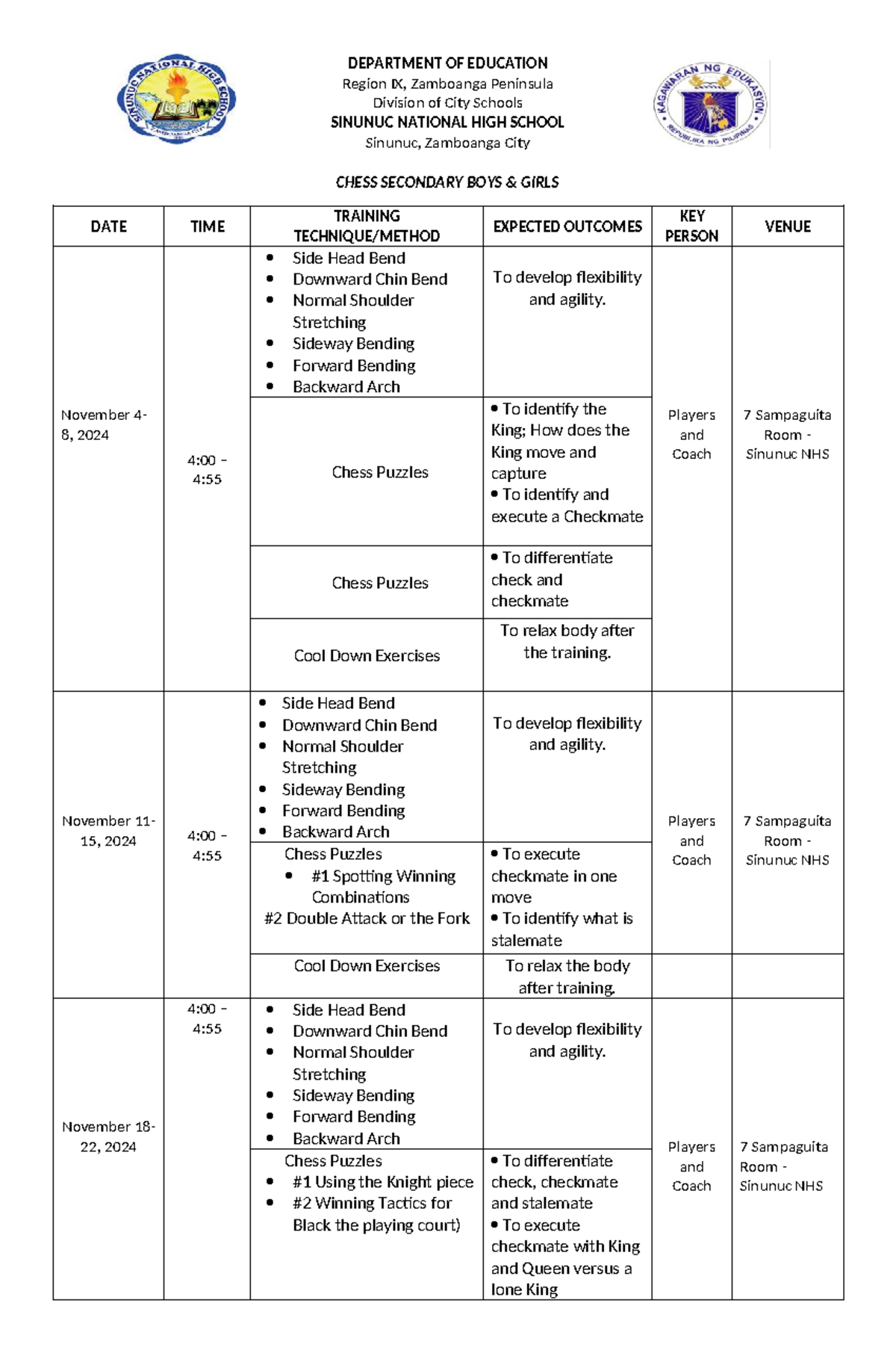 Chess Training Matrix: Techniques and Puzzles for Agility - Studocu