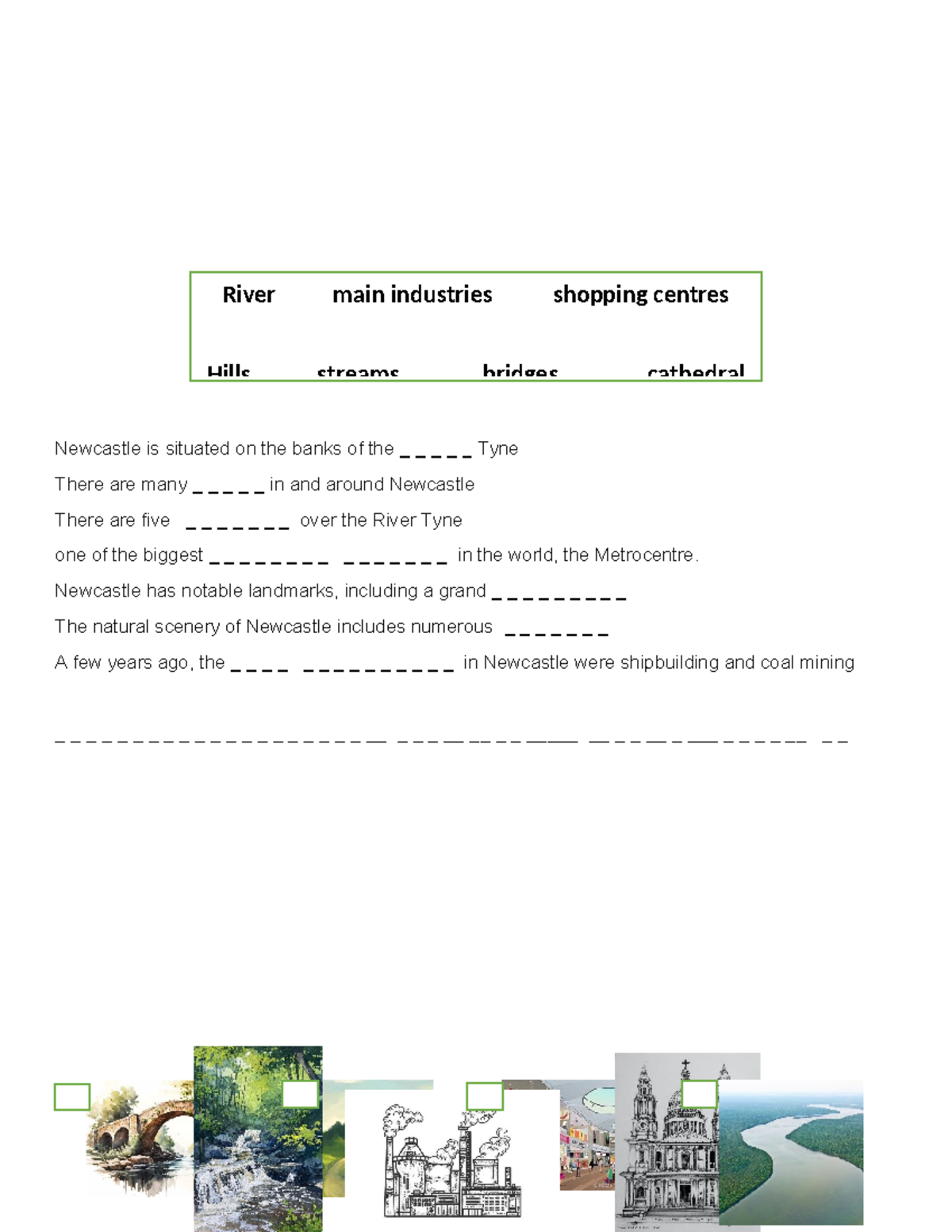 Newcastle Discovery - Worksheet for Students on Local Geography - Studocu