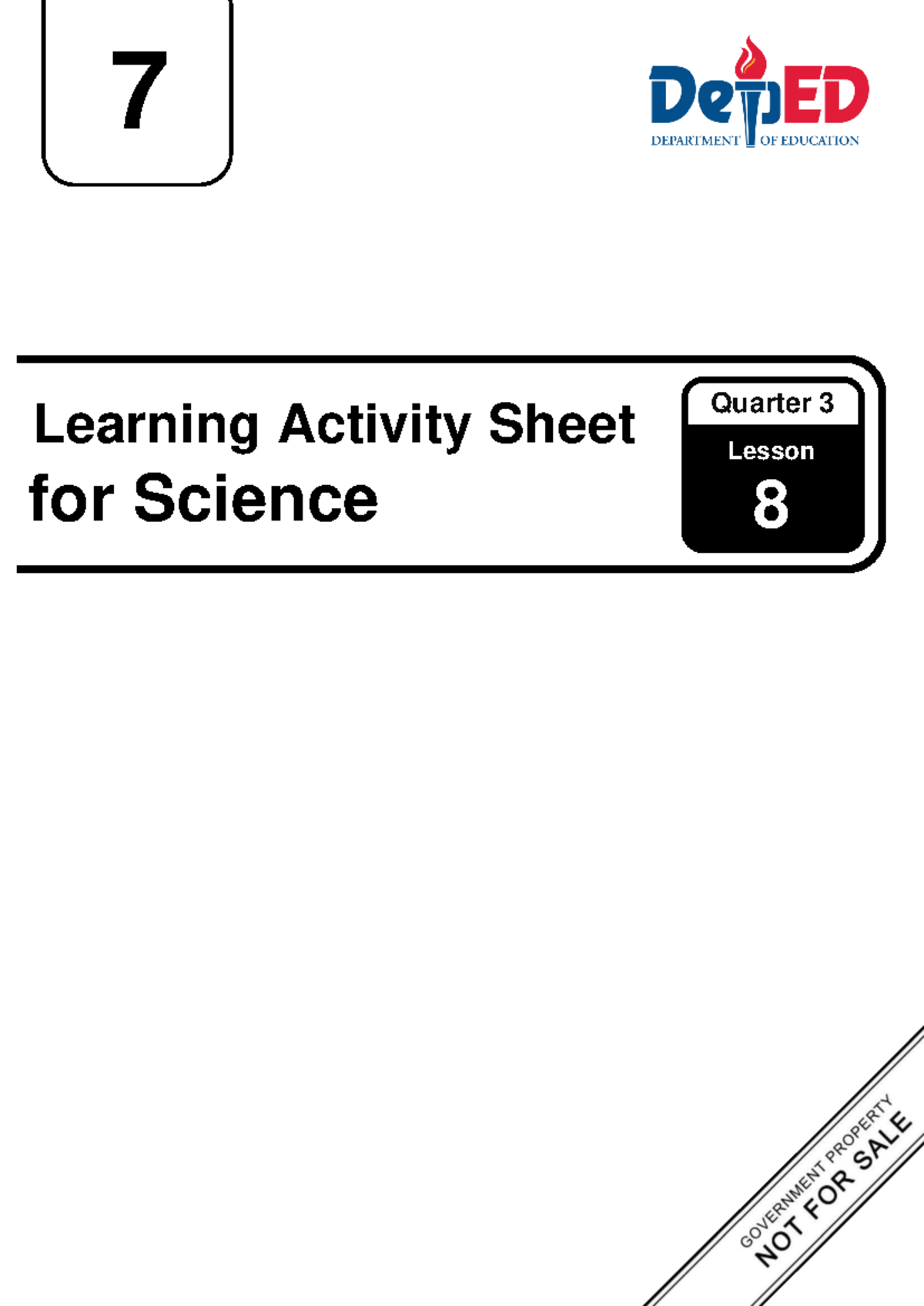 Q3 WS Science 7: Lesson 8 - Heat Transfer Activities and Worksheets ...