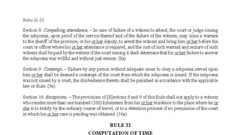 Depositions Pending Actions: Rules and Procedures (A.M. No. 107) - Studocu