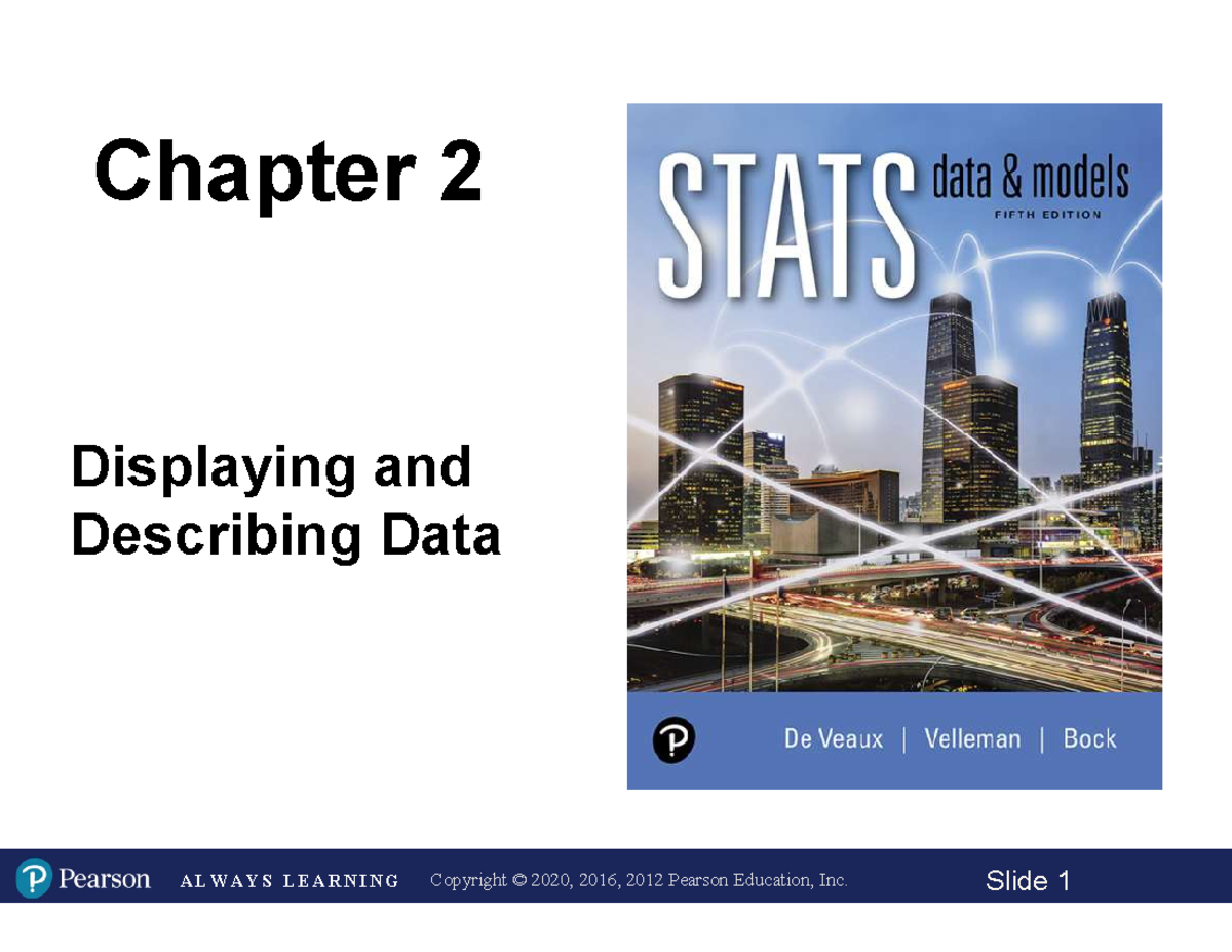 Chapter 2: Displaying and Describing Data in Statistics (STAT 101 ...