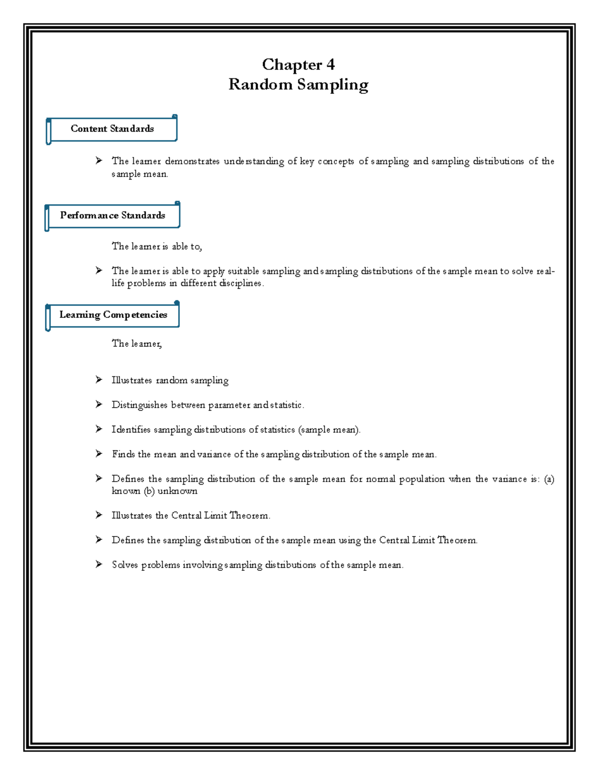 Chapter 5: Understanding Random Sampling Techniques and Distributions ...