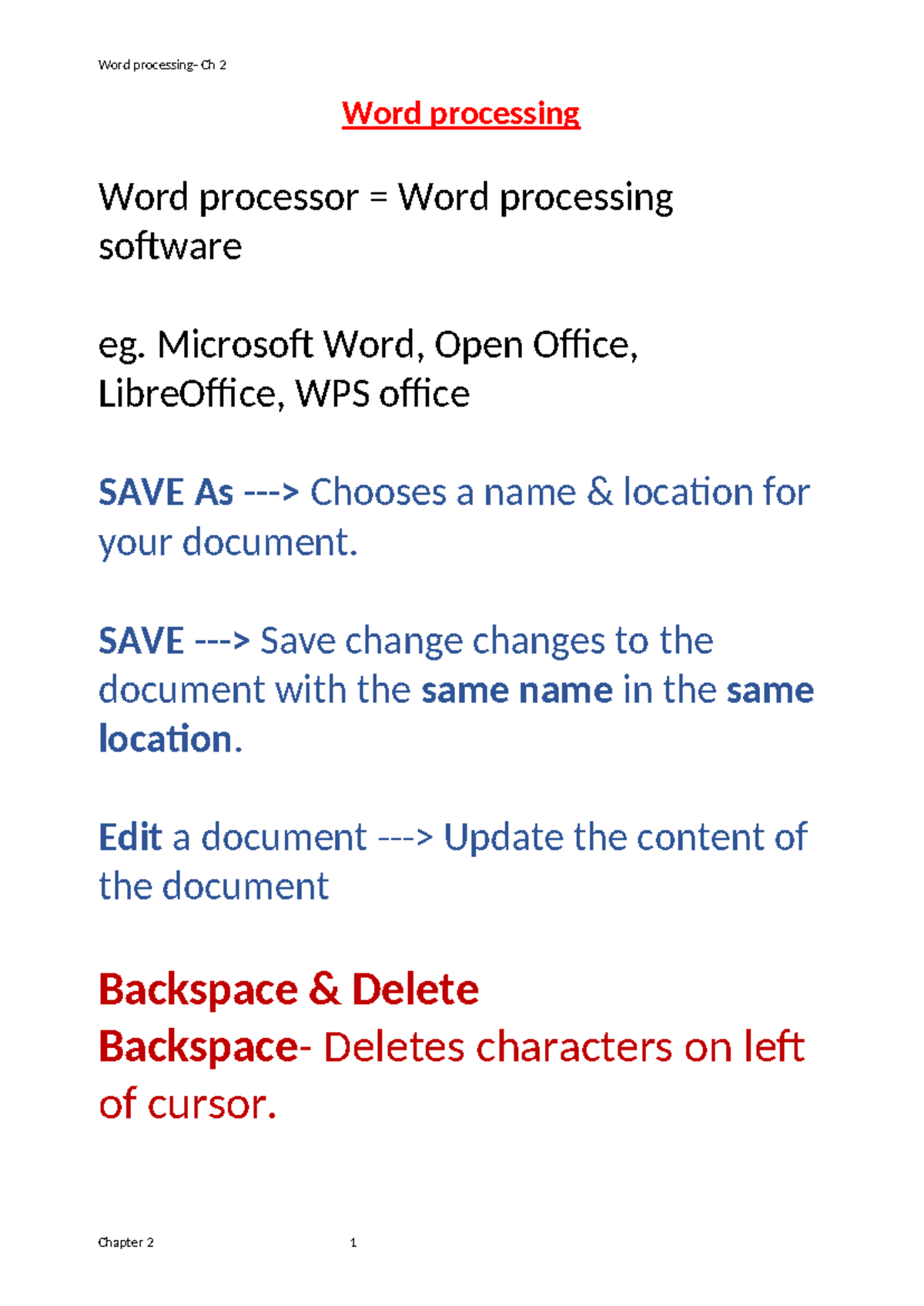 Word processing - Neural networks - 1 Word processing- Ch 2 Word ...
