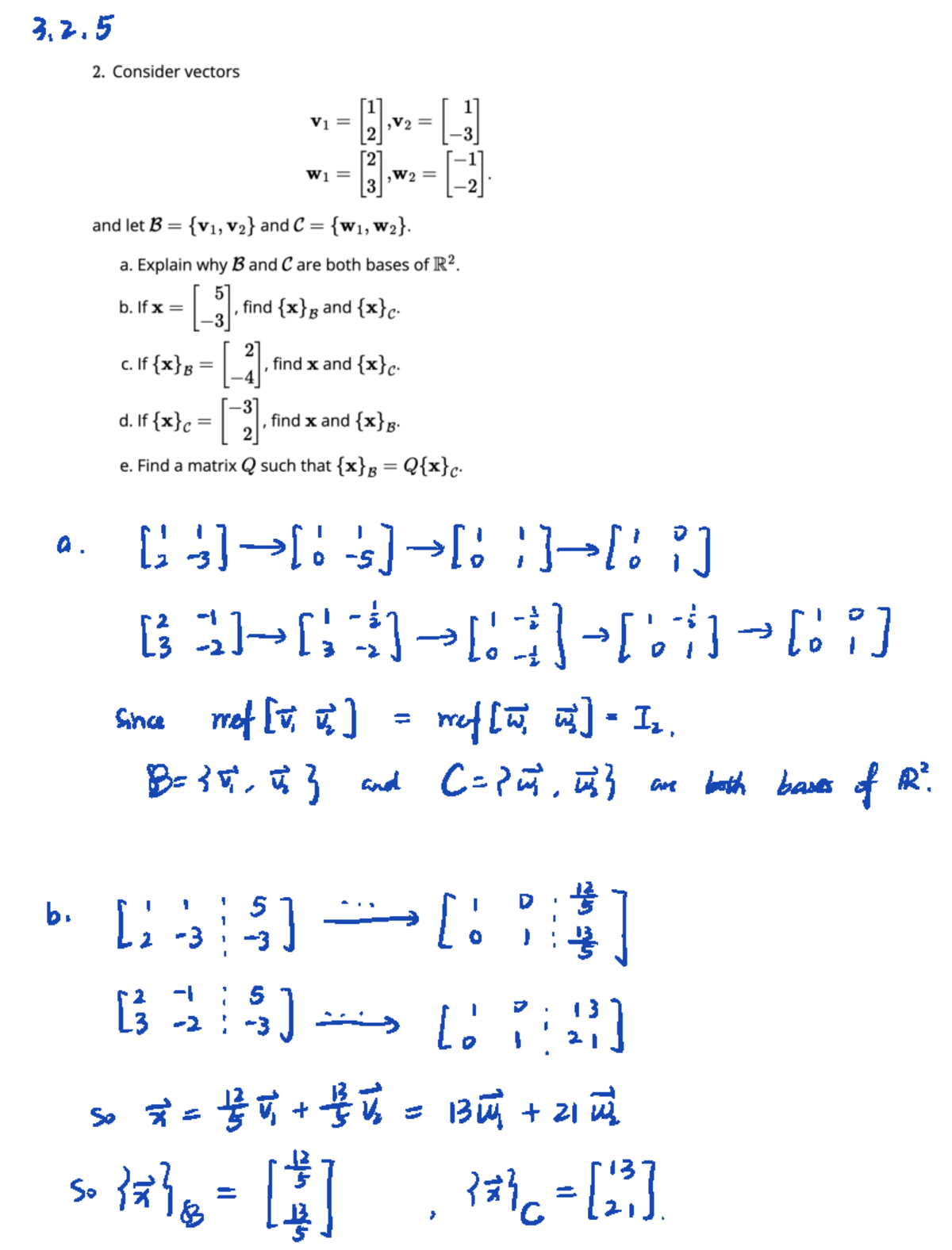 Linear Algebra: Null Space Solutions & Basis (Course Code: O r a 6 b ...