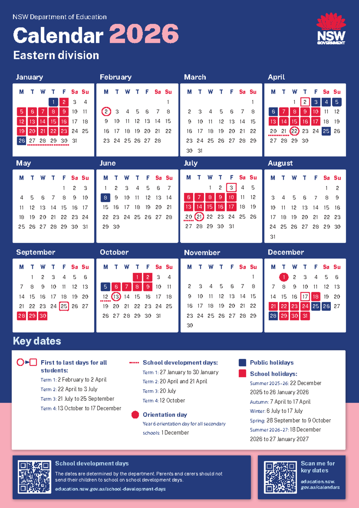 NSW 2026 Eastern Division School Calendar & Key Dates - Studocu