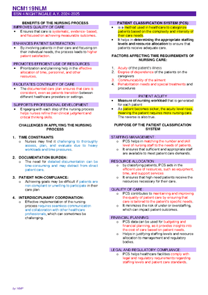 Midterm- Lessons - notes for nlm - EVIDENCE BASED PRACTICE (LESSON 1) A ...