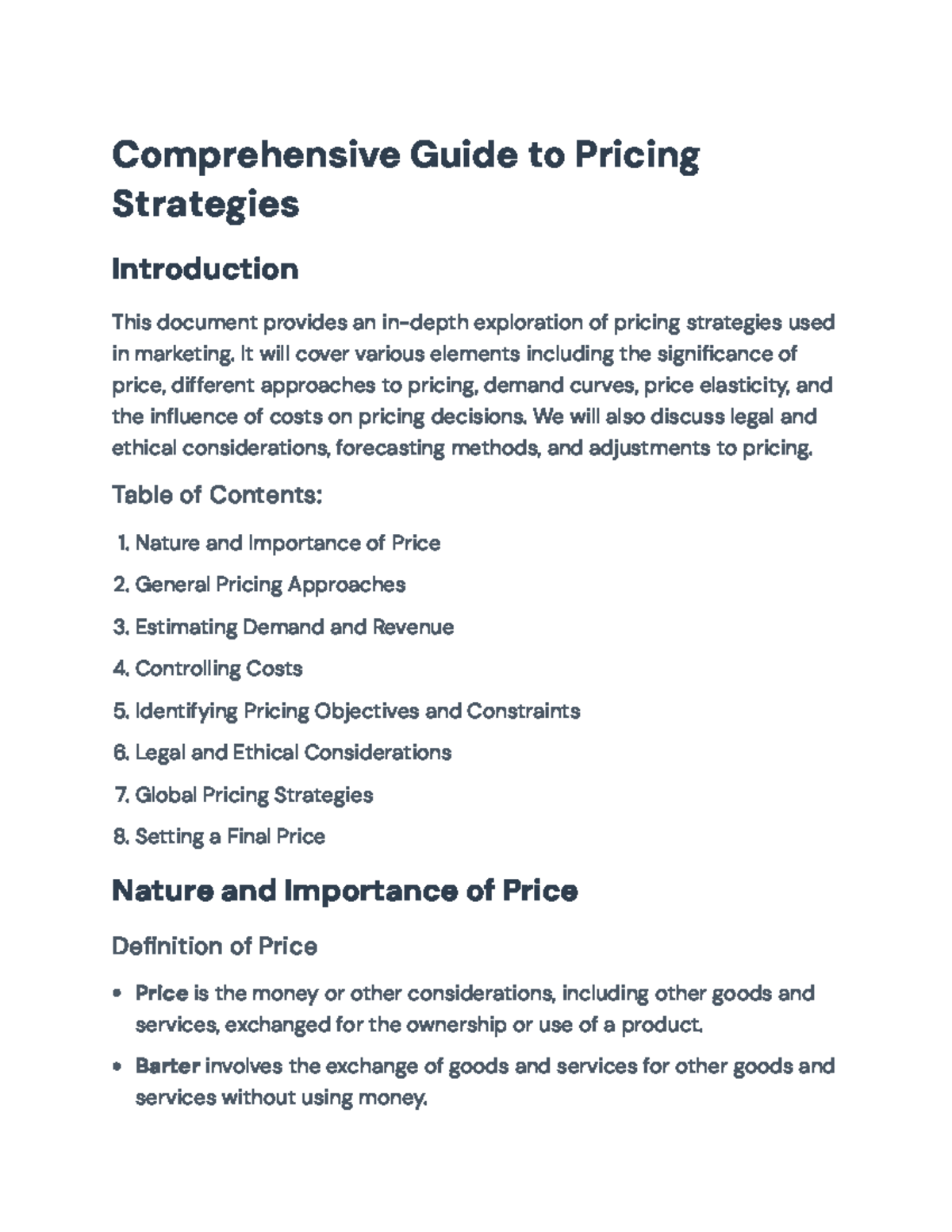 Comprehensive Pricing Strategies Guide for Effective Marketing ...