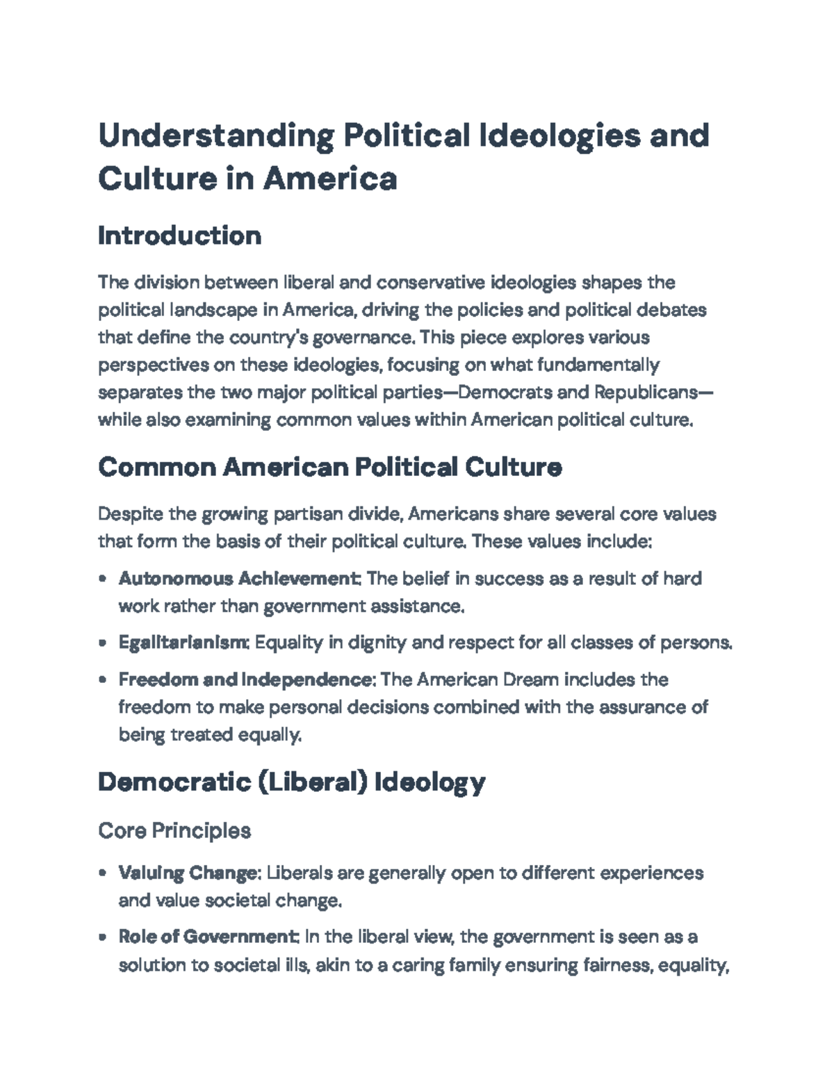 Understanding Political Ideologies in America: Liberal vs. Conservative ...