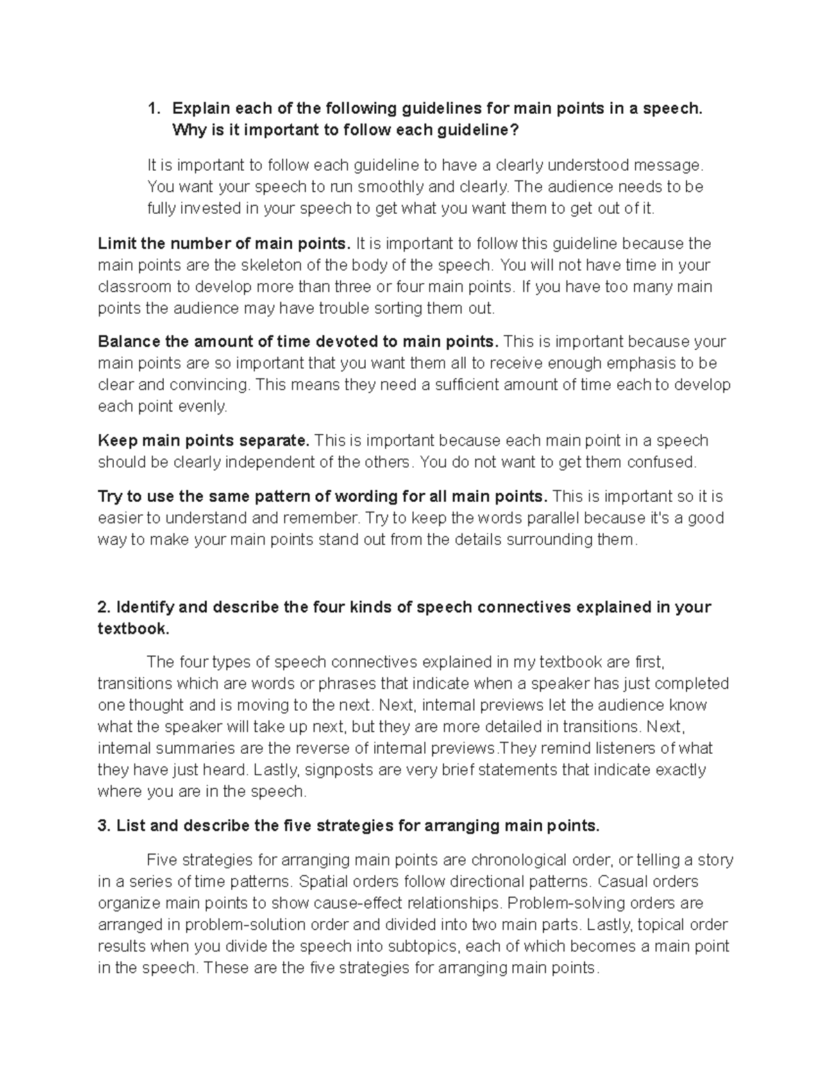 Chapter 9: Guidelines for Effective Public Speaking Strategies - Studocu