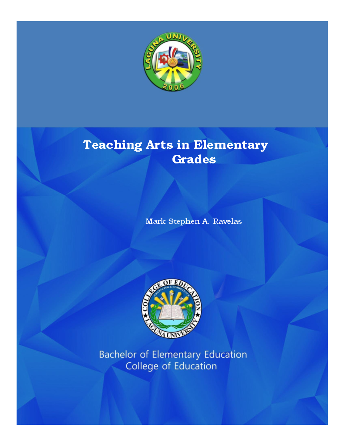 EC115 Arts - Teaching Arts in Elementary Module Analysis - Studocu