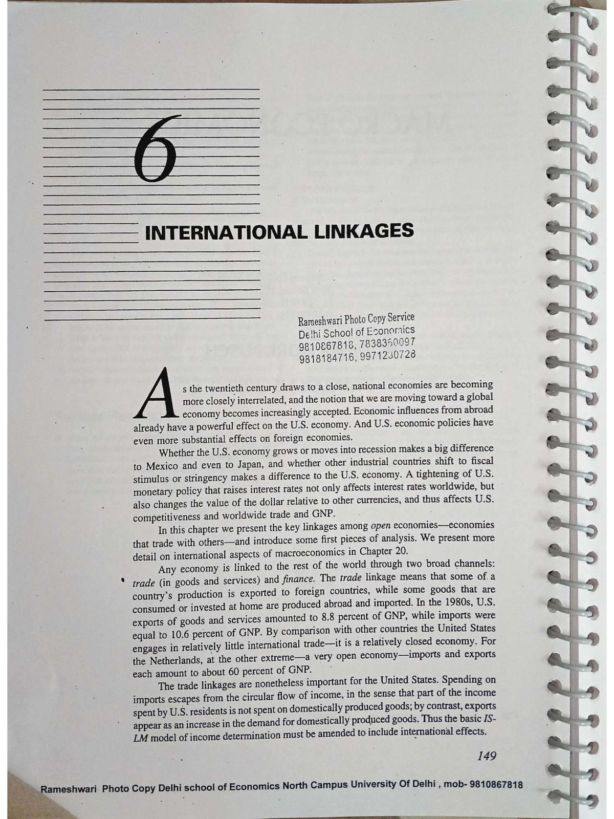 Chapter 6: International Linkages in Economics - Studocu