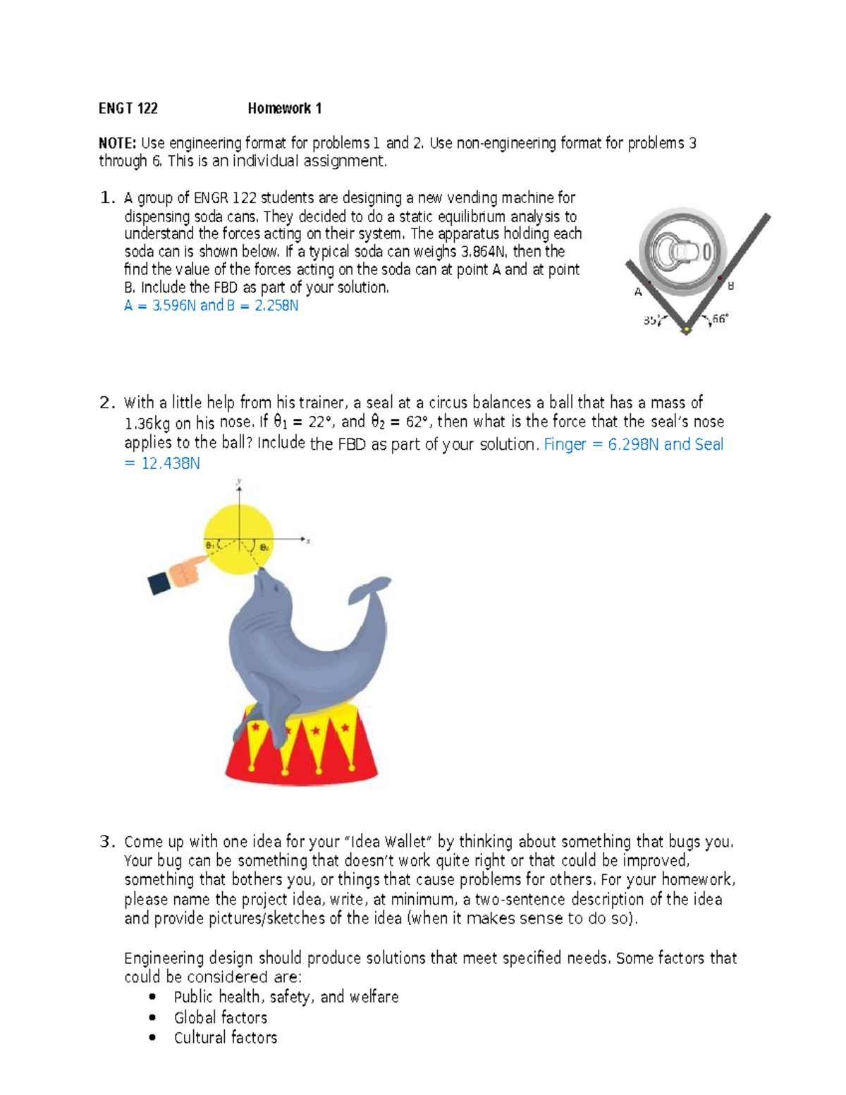 ENGT122 Homework 1: Engineering Design Project Ideas & Requirements ...