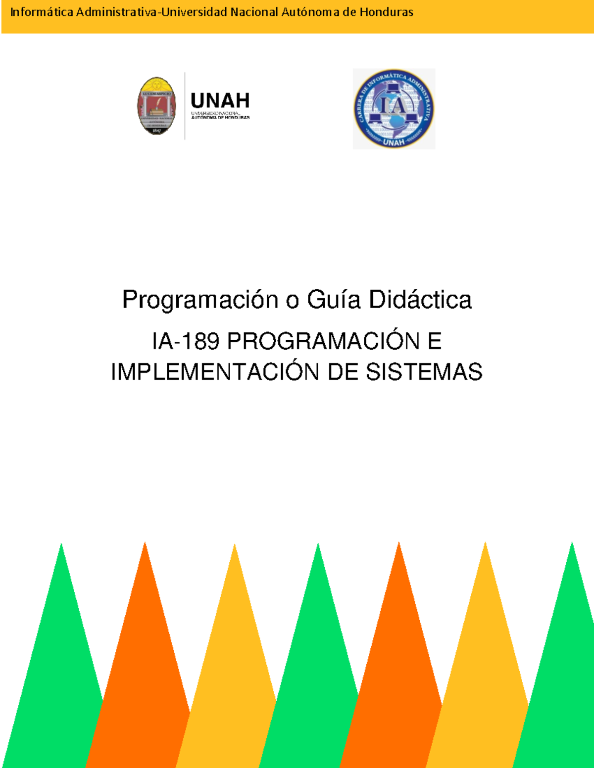 Guía Didáctica de Programación e Implementación de Sistemas - PDI 2023 ...