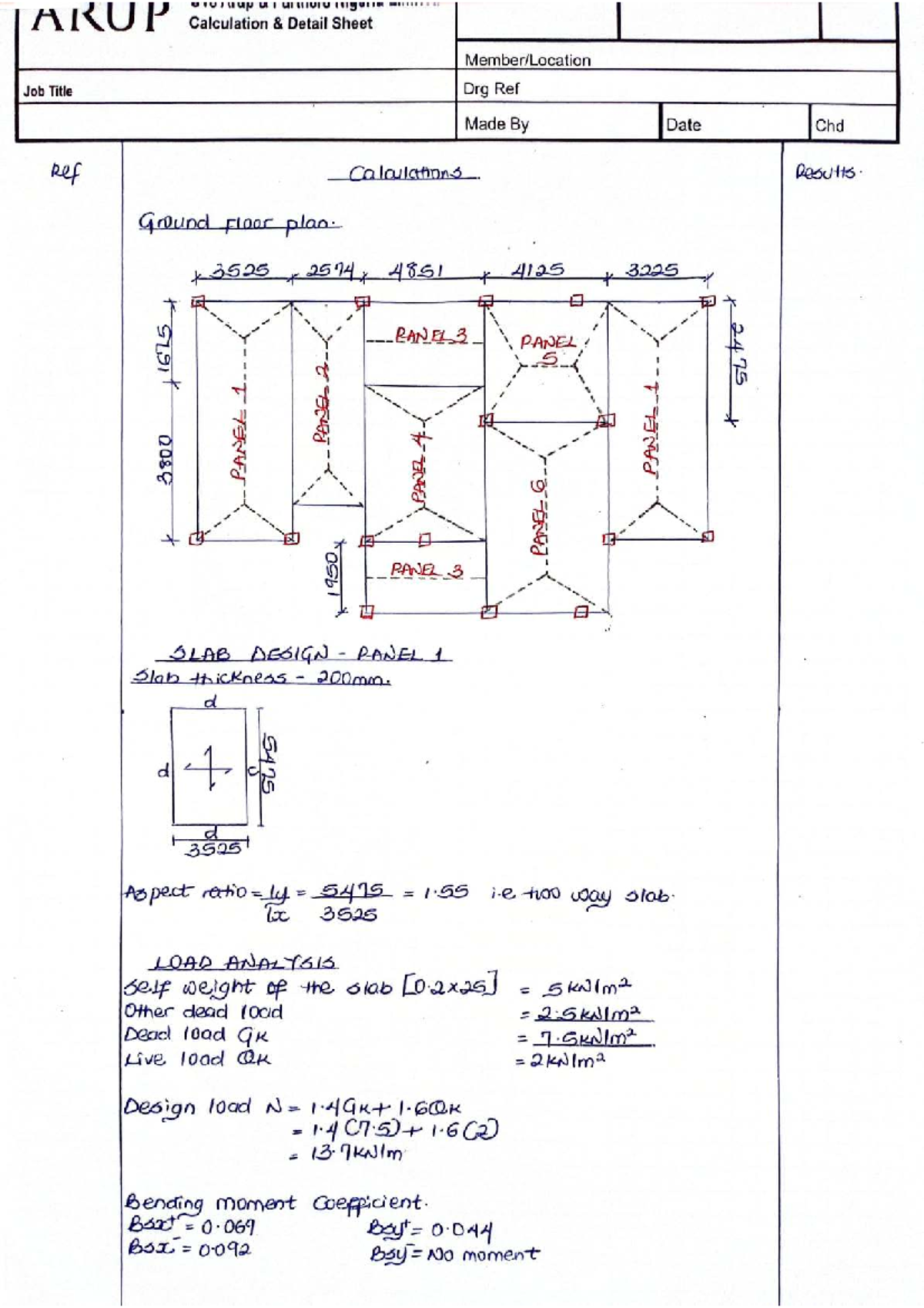 Ground Floor Slab Design Calculations - ARUP 3525 - Studocu
