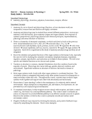 Respiratory and Urinary System Study Guide for Biology 101 ...