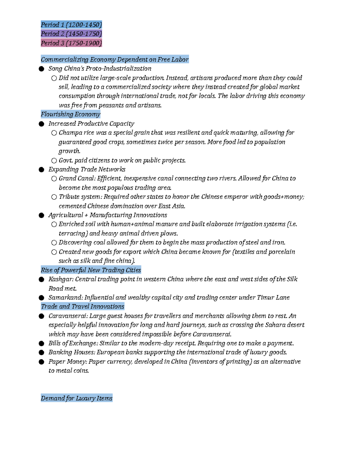 AP World History: Economic Systems (Final Exam Study Guide) - Studocu