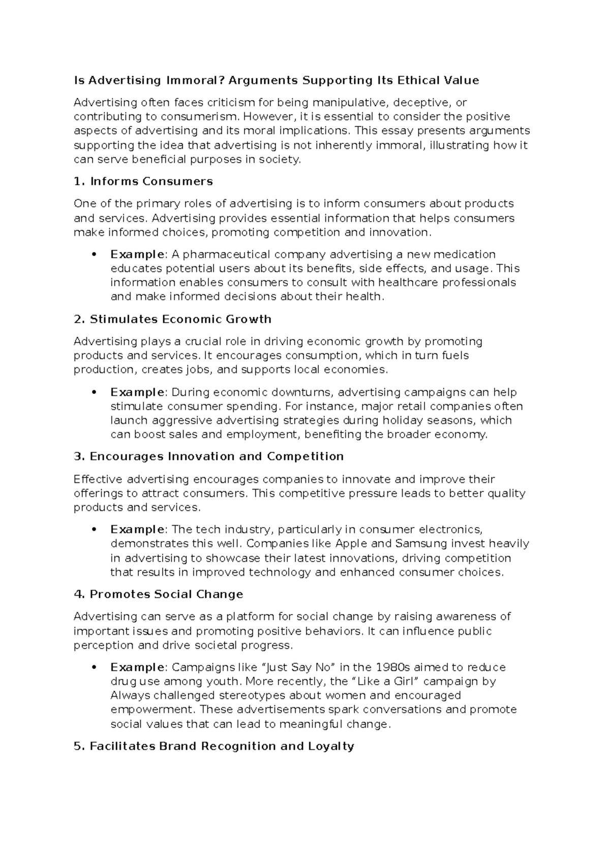 ETH 101: Examining the Ethical Implications of Advertising Practices ...