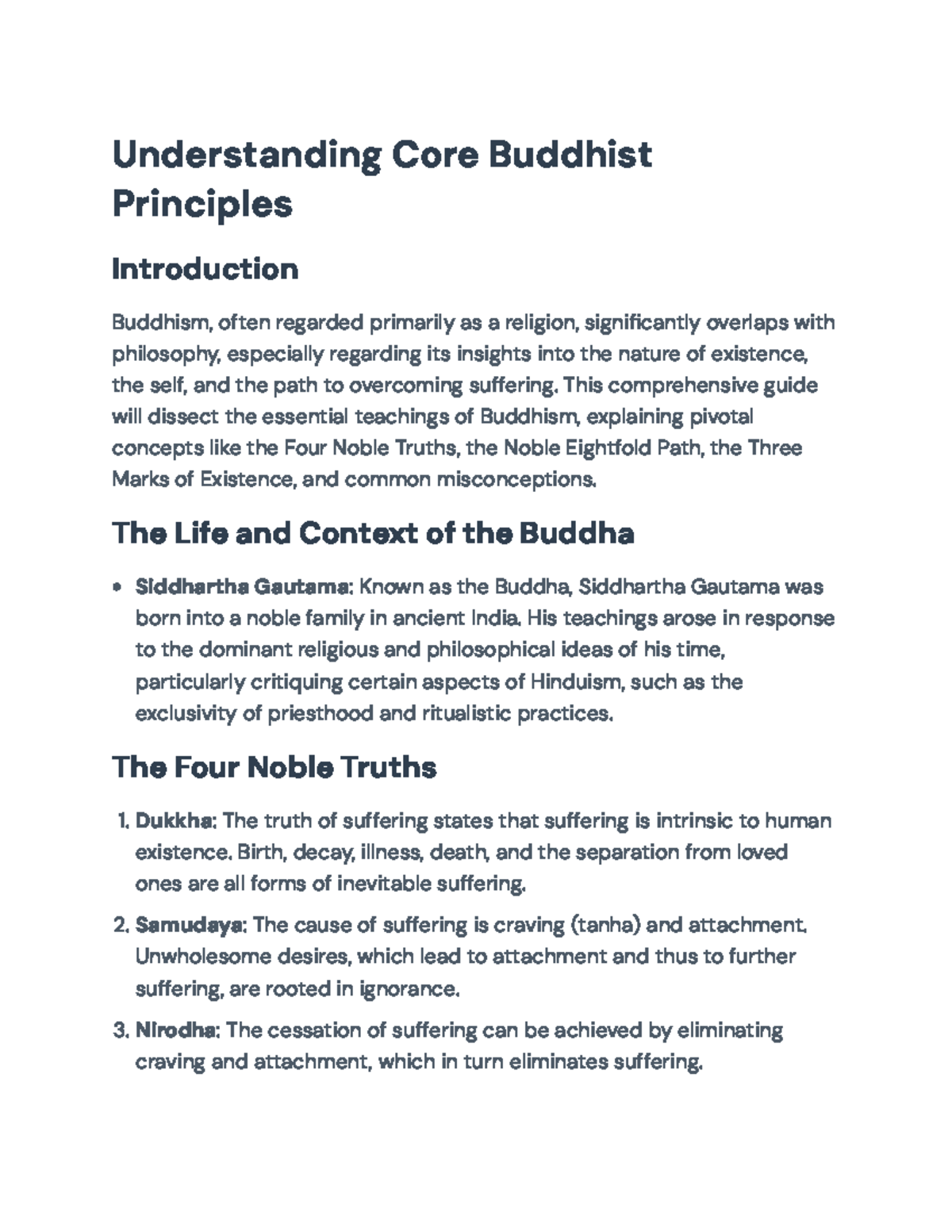 Understanding Core Buddhist Principles: A Comprehensive Guide ...