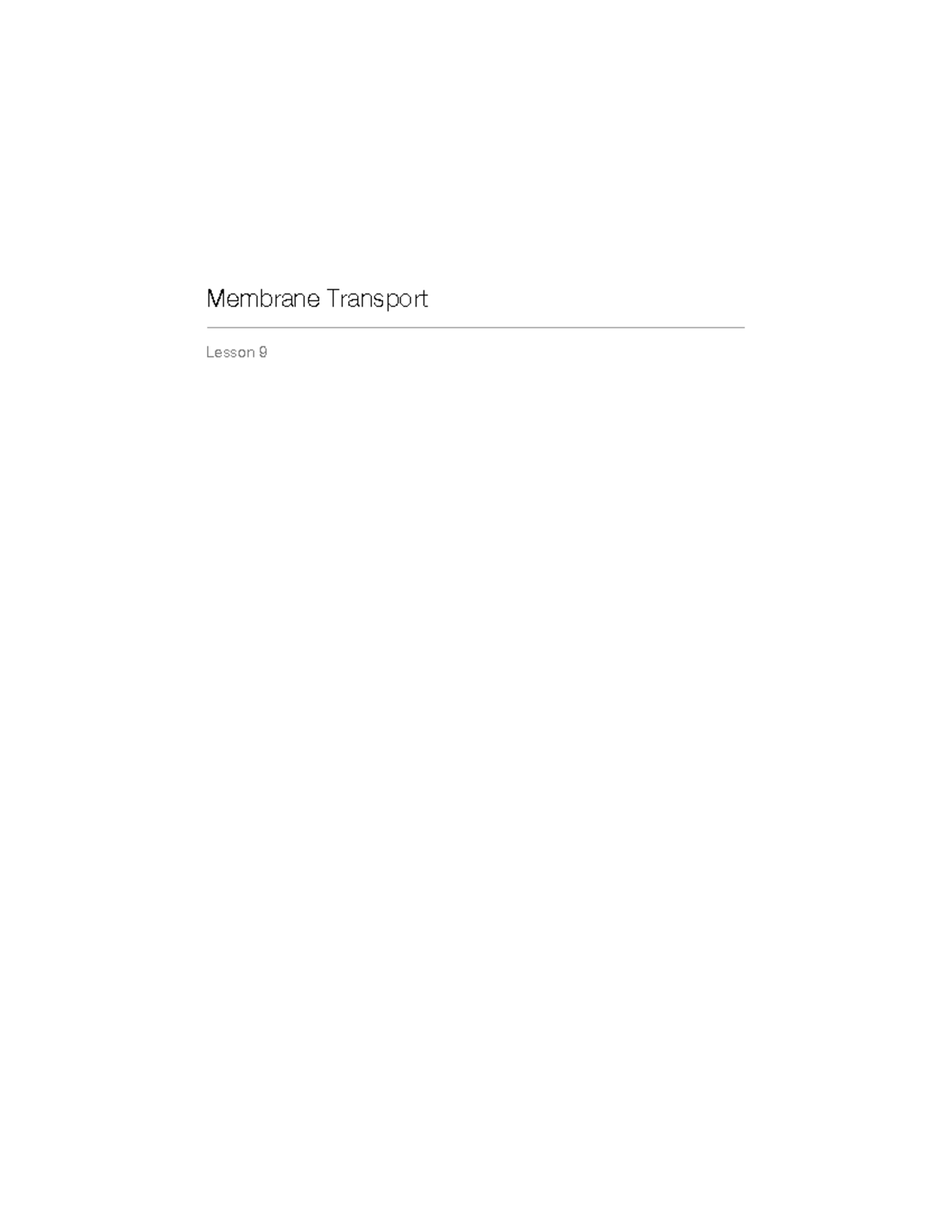 Membrane Transport Mechanisms in Neuronal Signaling (BIO 101 Lecture ...