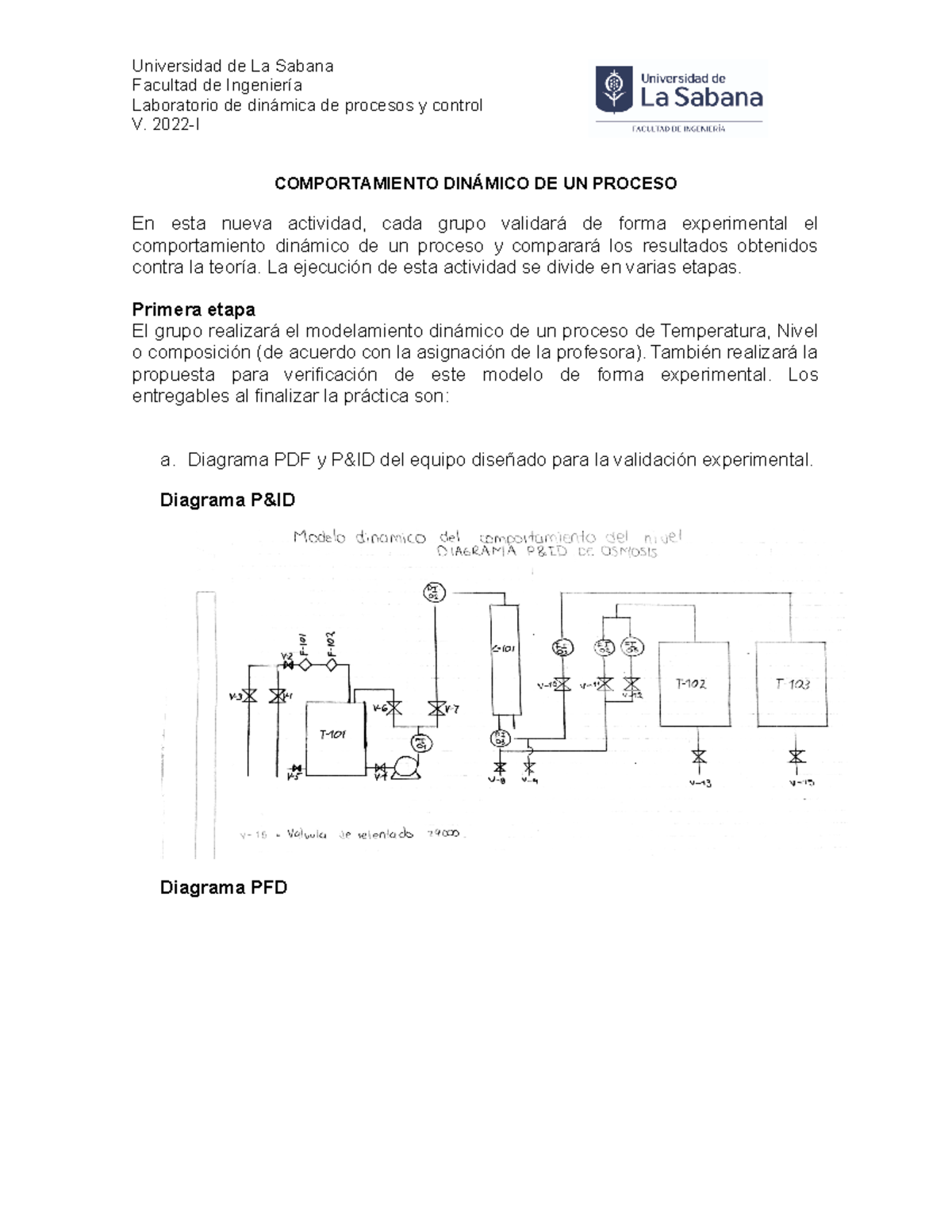Modelo Dinamico DE UN Proceso Grupo dinamico - Facultad de Ingeniería ...
