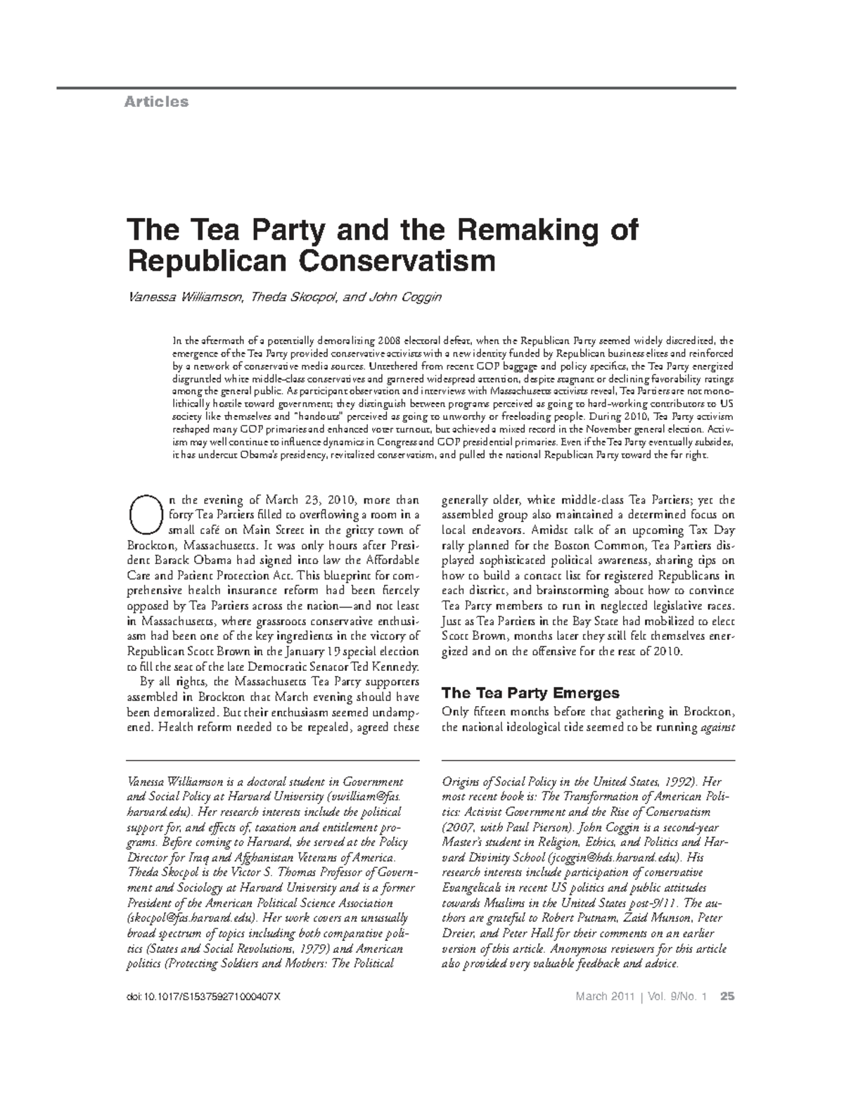 The Tea Party Movement: Revitalizing American Conservatism and Politics ...
