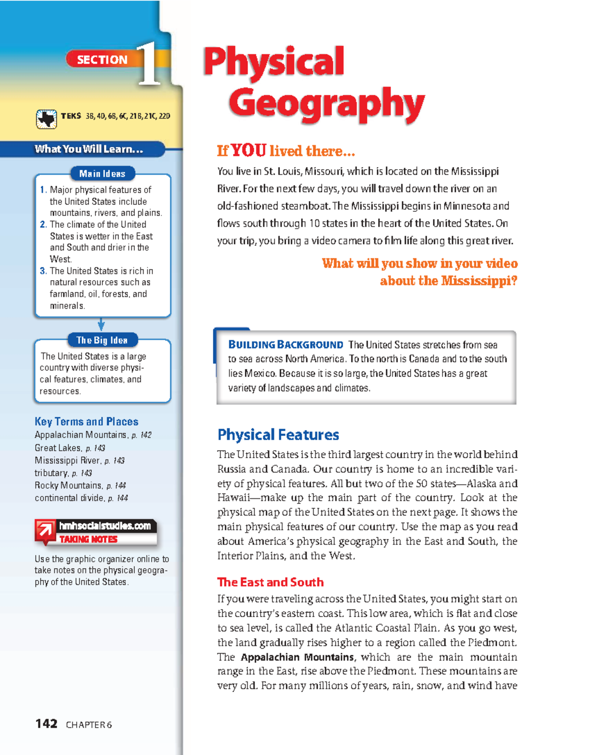 Physical Geography of the U.S.: Key Features & Resources (TEKS 3B, 4D ...